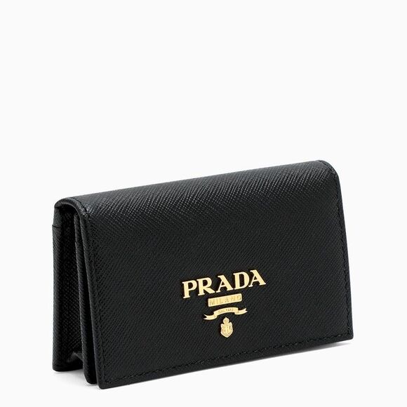 Prada | Accessories | Prada Black Saffiano Credit Card Holder | Poshmark